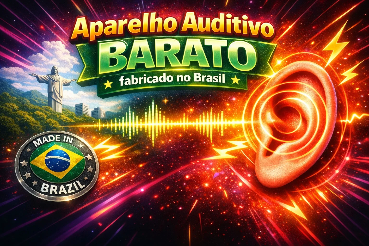 O aparelho auditivo BARATO que é fabricado no BRASIL